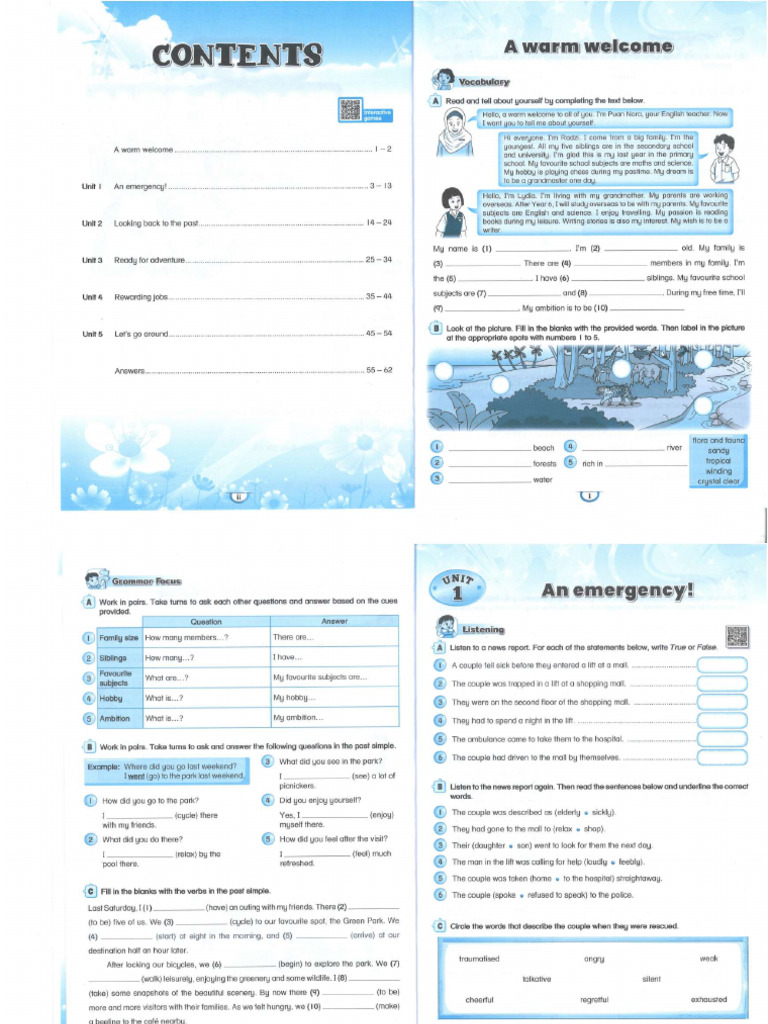 CEFR English Activity Book 6A | PDF