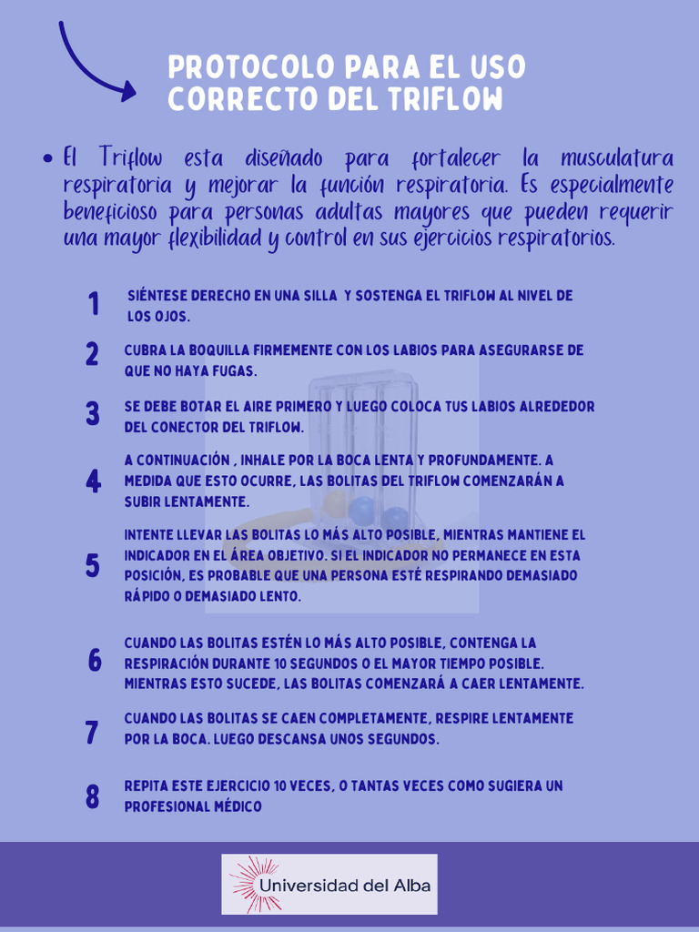 Uso correcto del Triflow respiratorio | PDF