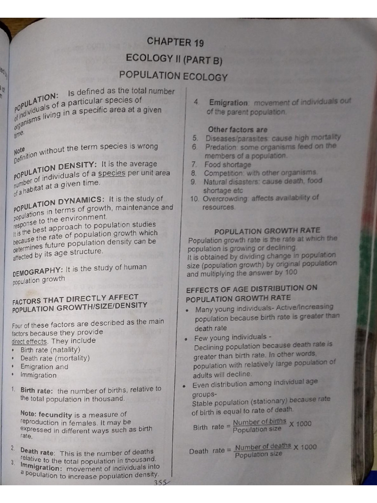 Population Ecology | PDF