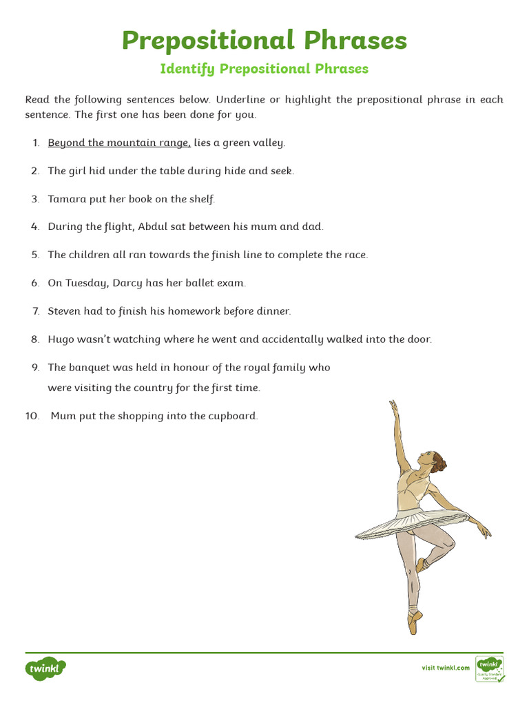 Prepositional Phrases | PDF