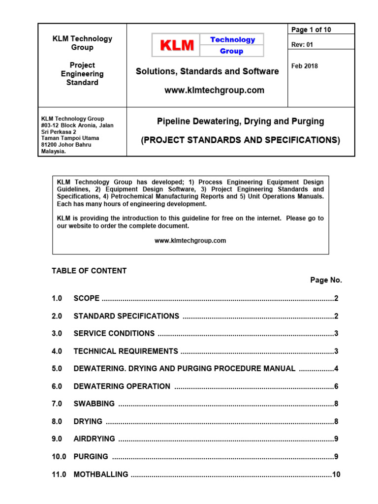 Project Standards and Specifications Pipeline Drying Purging Rev01web ...