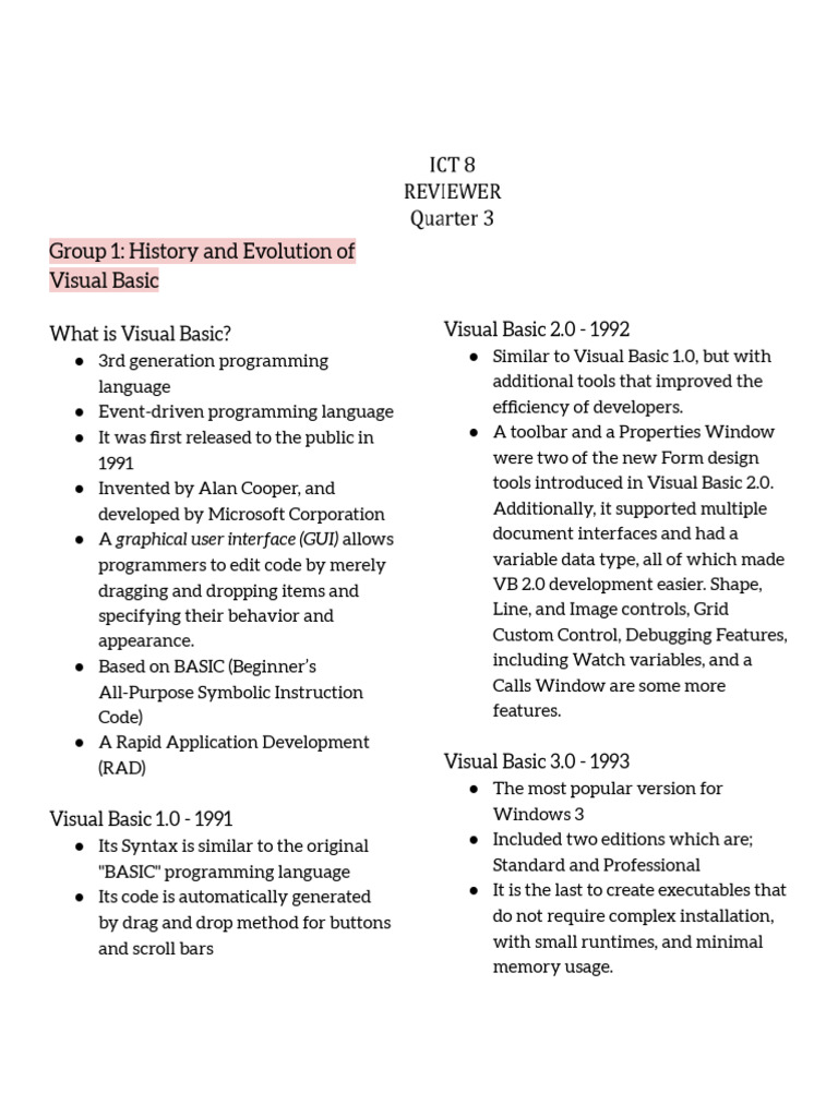 ICT Reviewer 1 | PDF | Control Flow | Window (Computing)
