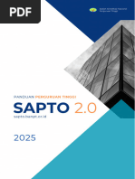 Panduan SAPTO 2.0 Bagi Perguruan Tinggi | PDF