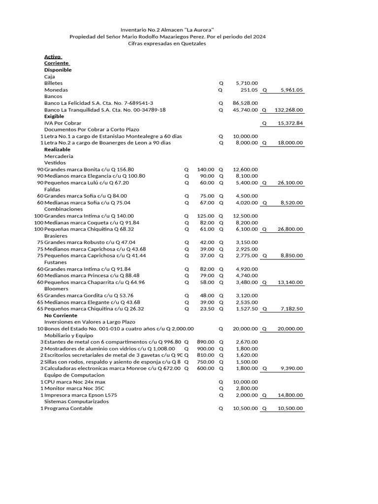 Docsity Ejercicio Numero 2 Practiquemos Contabilidad | PDF | Business | Negocios económicos