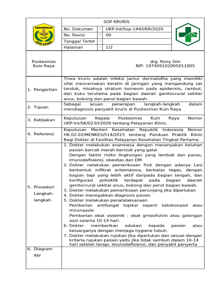 Sop Tinea Kruris | PDF