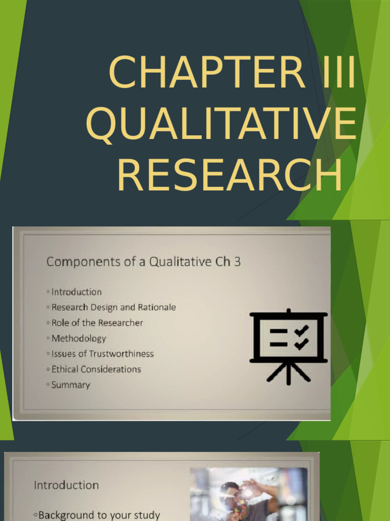 Chapter Iii Qualitative Research | PDF