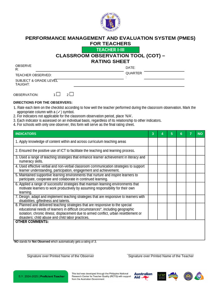 Annex-C-3_COT-Rating-Sheet-for-Proficient-Teacher-for-SY-2024-2025-Copy ...