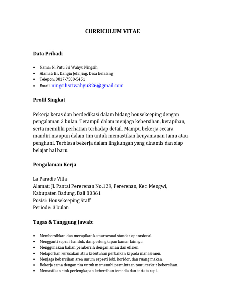 CURRICULUM VITAE (1) | PDF