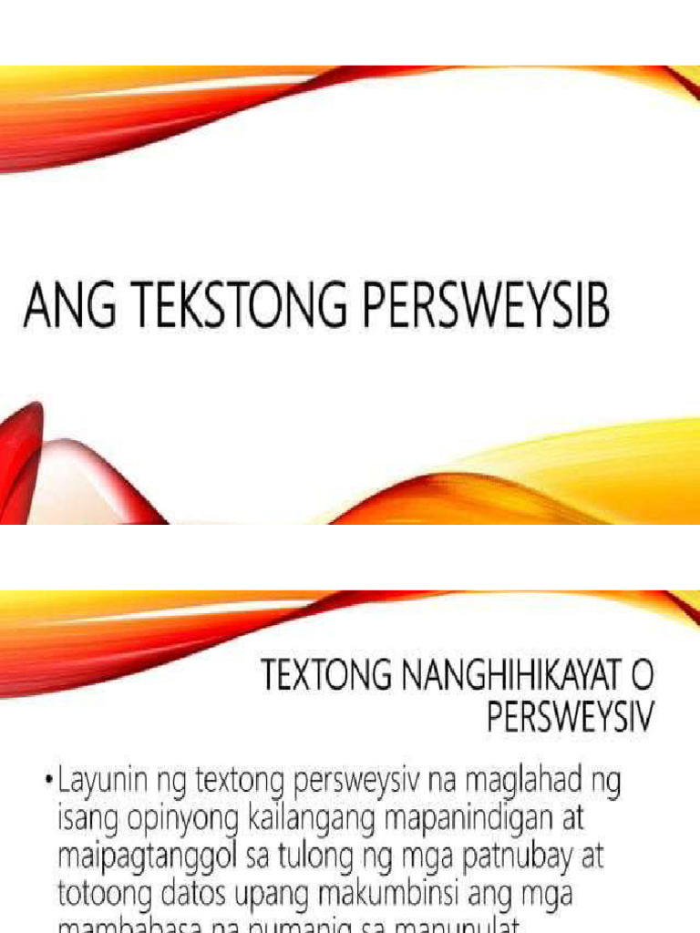 Tekstong Persweysib | PDF