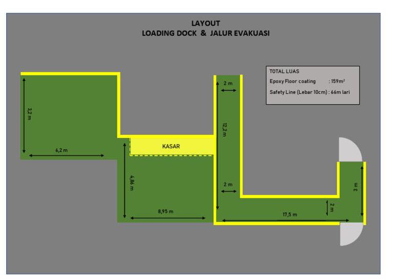 Layout Loading Dock & Jalur Evakuasi CIPUTRA WORLD 1 | PDF