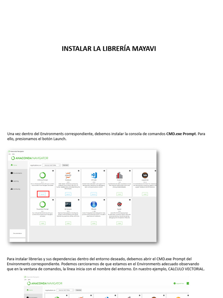 Pasos para Instalar MAYAVI | PDF
