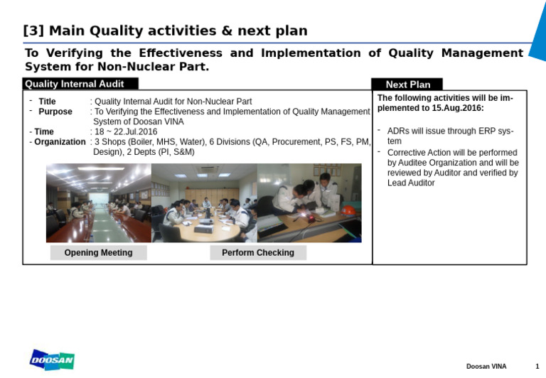 2016 07 - Qad Doosan Way Time - (Qa QC Nde) | PDF