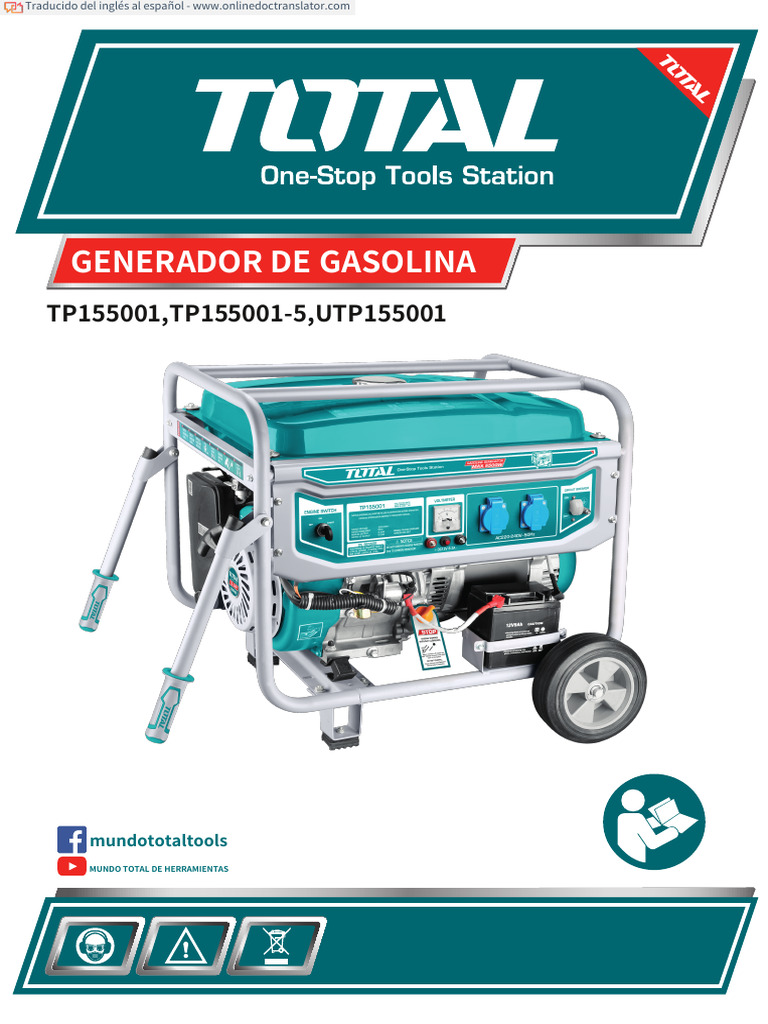 Utp155001 Manual de Instruccion (01 54) .En - Es | PDF | Corriente ...