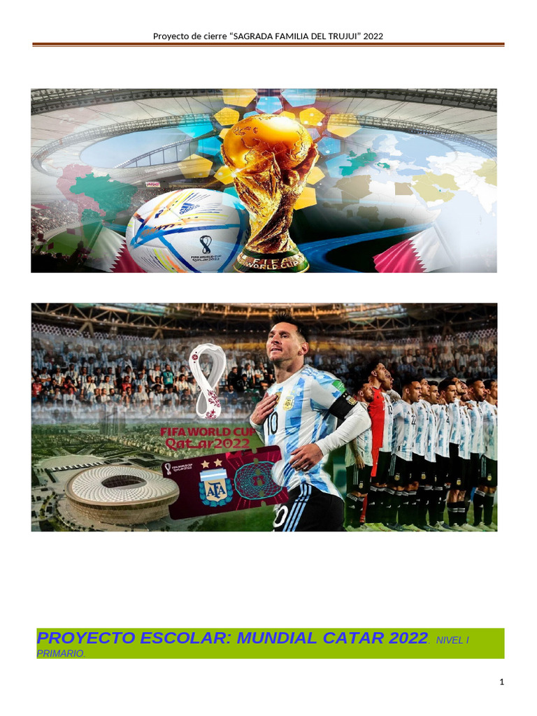Actividades Didácticas para el Mundial 2022 | PDF | Asociación de ...