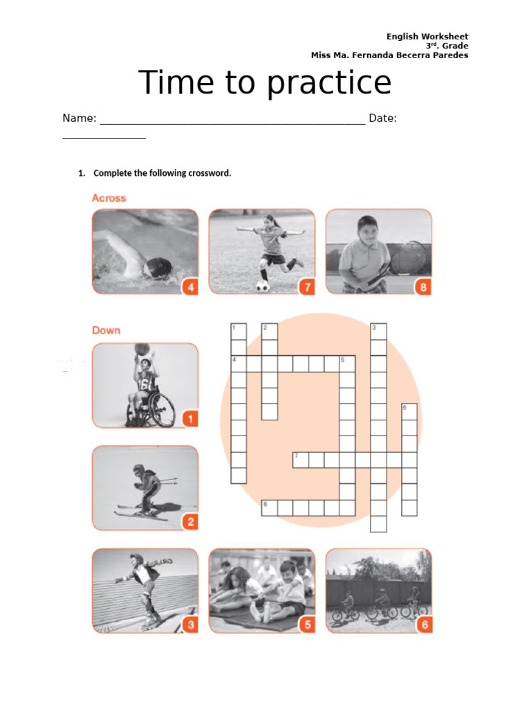 3rd Grade English Practice Worksheet | PDF