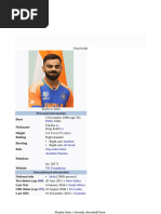 Virat Kohli Presentation | PDF