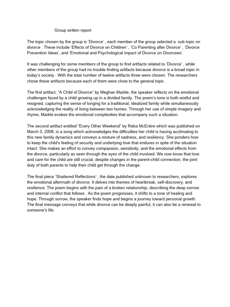 Group Written Report 2 | PDF