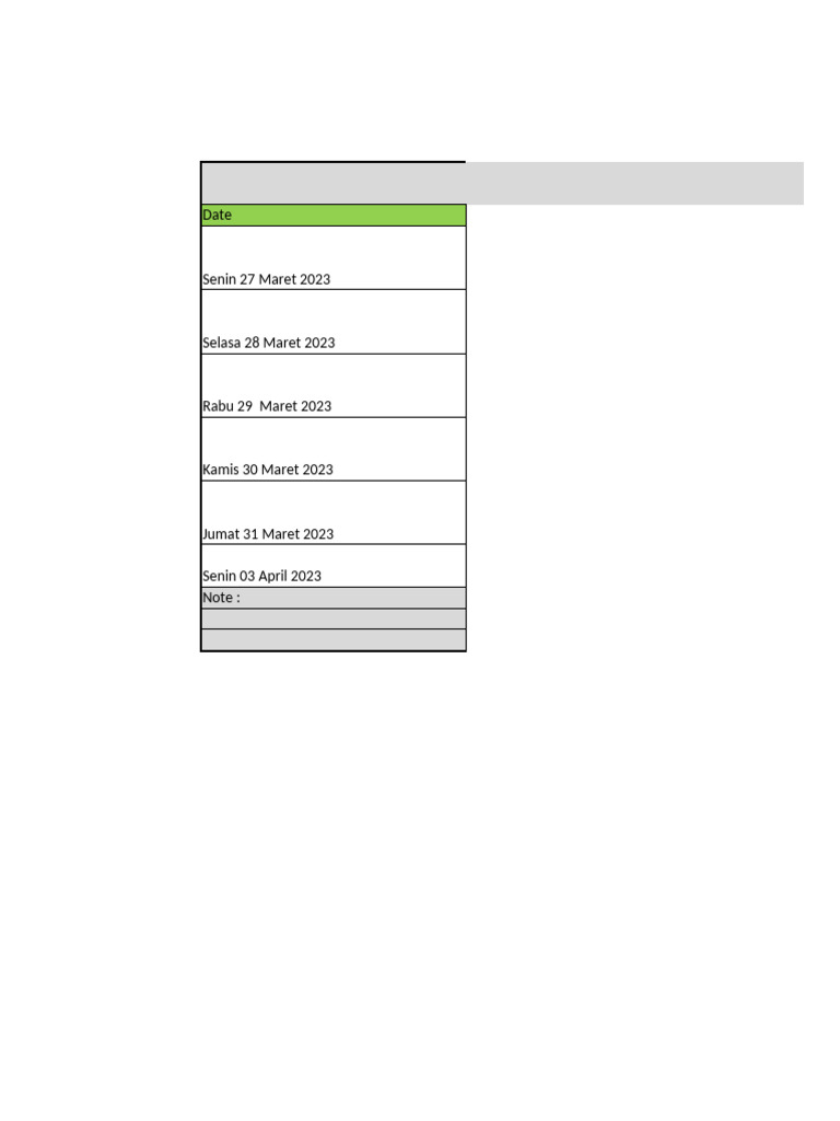 Assessment Scedule & Absensi BMKG | PDF