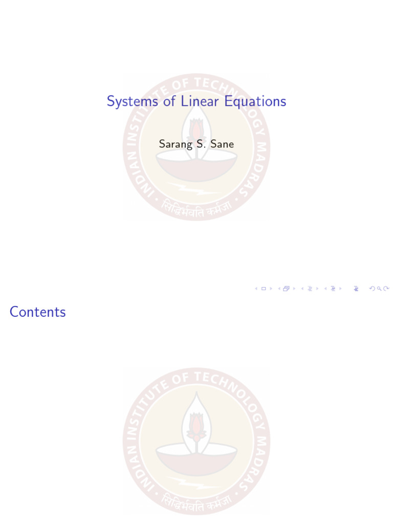 3.system of Linear Equations | PDF | Equations | System Of Linear Equations