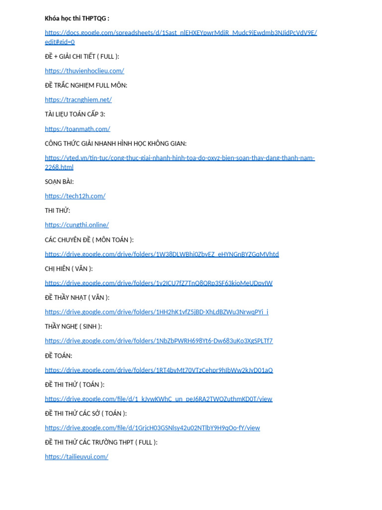 Khóa học thi THPTQG | PDF