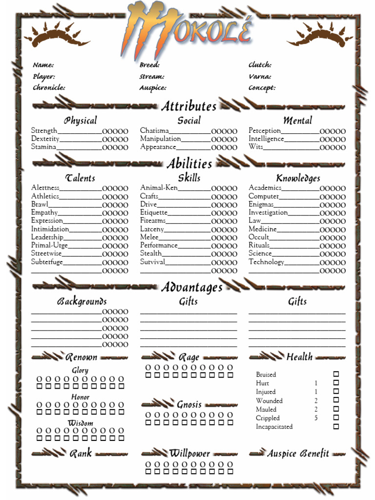 W20 4-Page ChangingBreeds Mokole Interactive | PDF | Role Playing Games ...