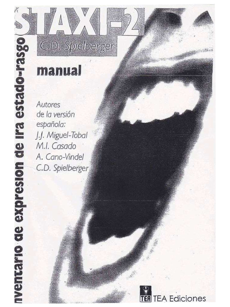 Manual Inventario (STAXI-2) (Tea Edic.) - Compressed | PDF