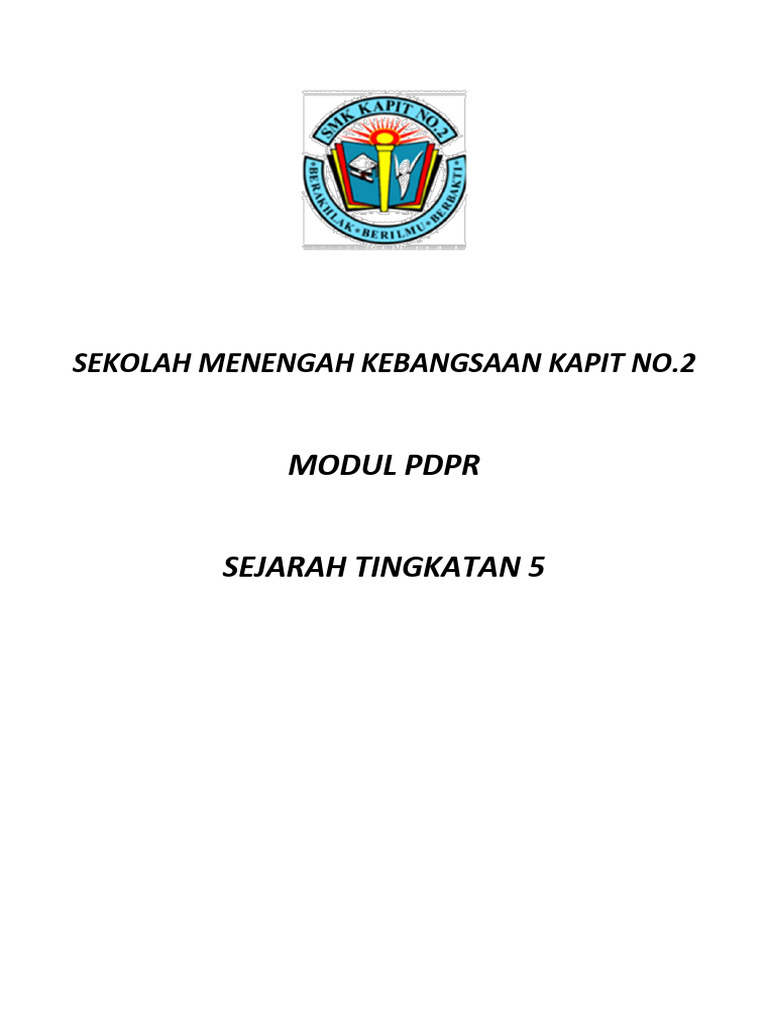 Modul Sej Ting5 | PDF