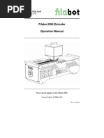 Filabot EX2 Operation Manual | PDF | Extrusion | Plastic