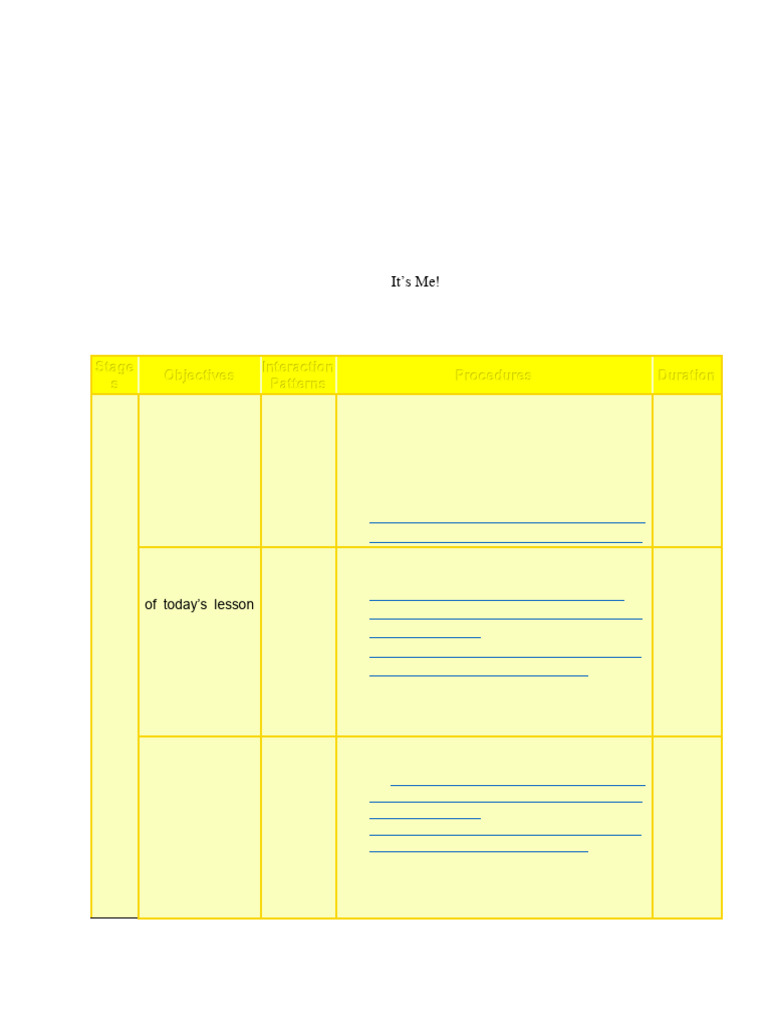 LESSON PLAN Unit 3 Things and Places Around | PDF | Cognitive Science ...