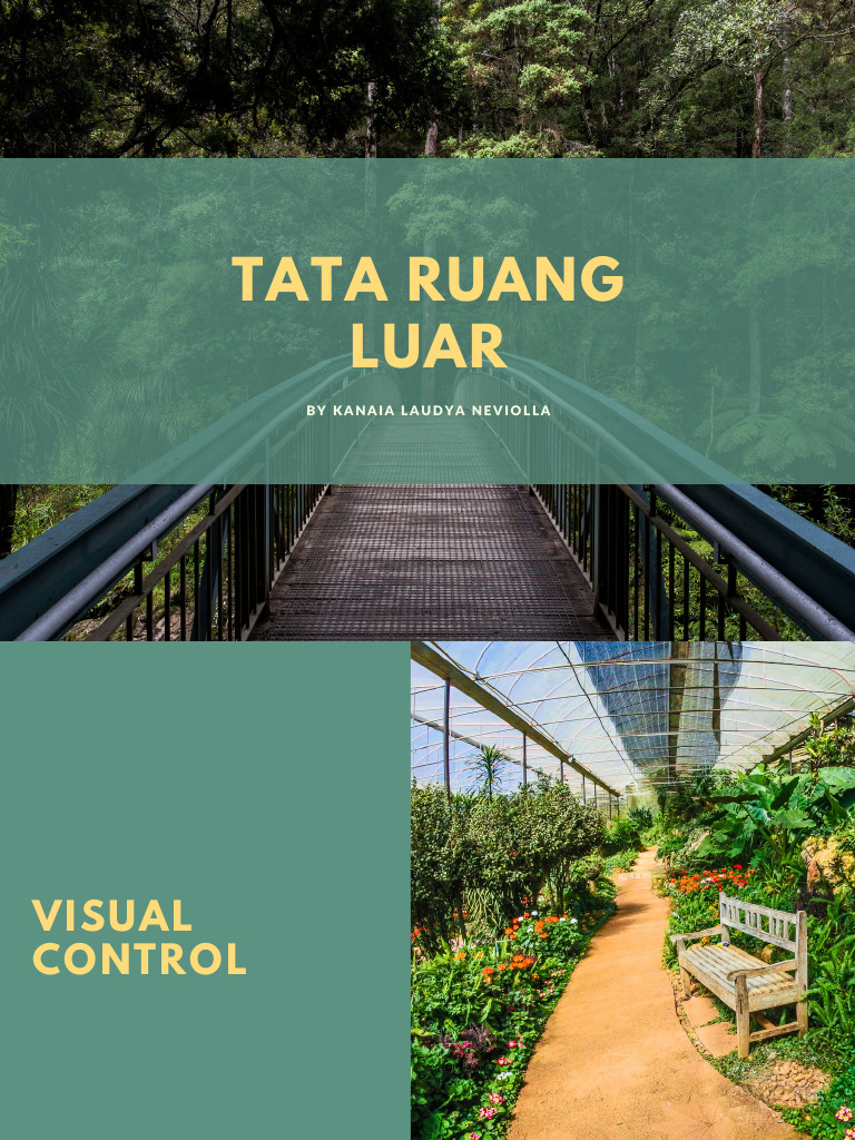 Green Rectangles Photo Landscape Architecture Presentation PDF | PDF