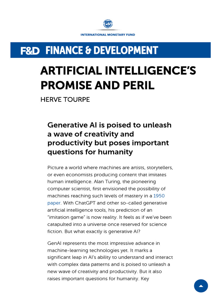 Artificial Intelligence's Promise and Peril | PDF | Artificial Intelligence | Intelligence (AI ...