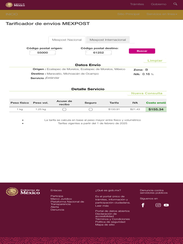 Tarificador MEXPOST | PDF | Informática | Tecnologías de la información