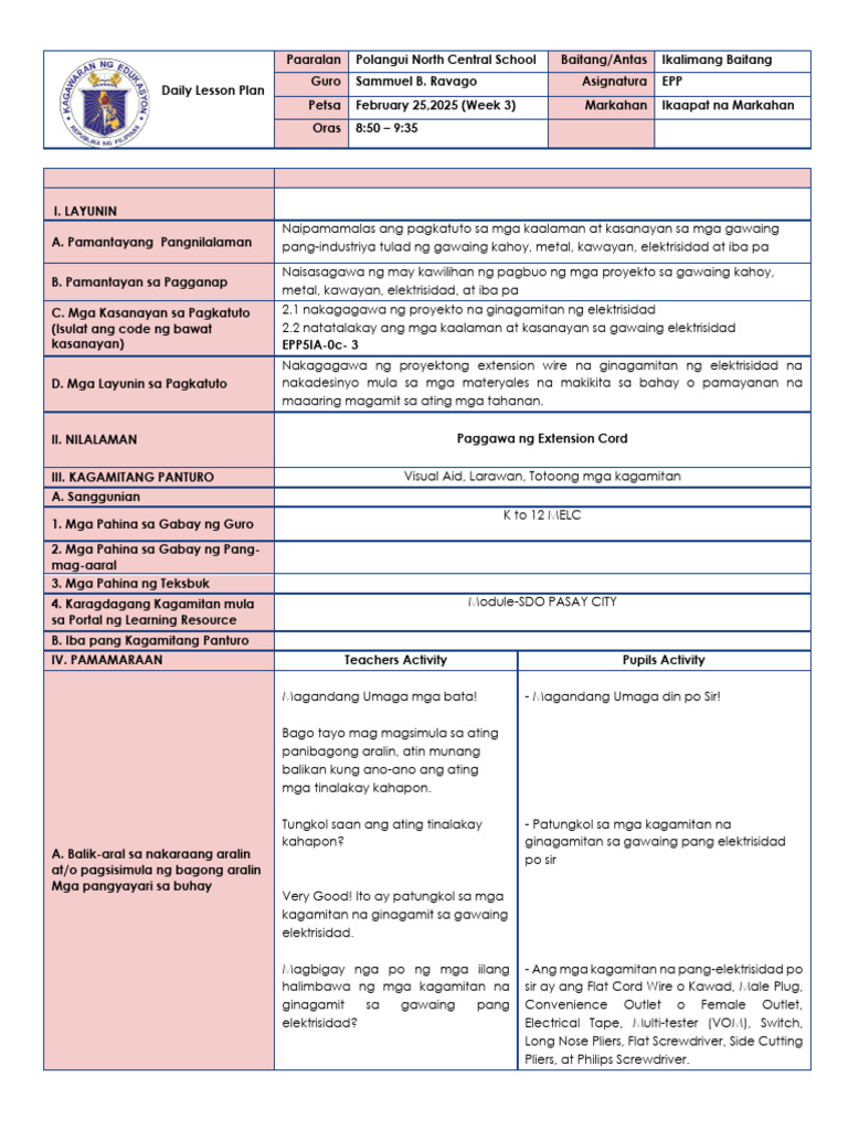 DLP Epp Final Week Day 2 | PDF