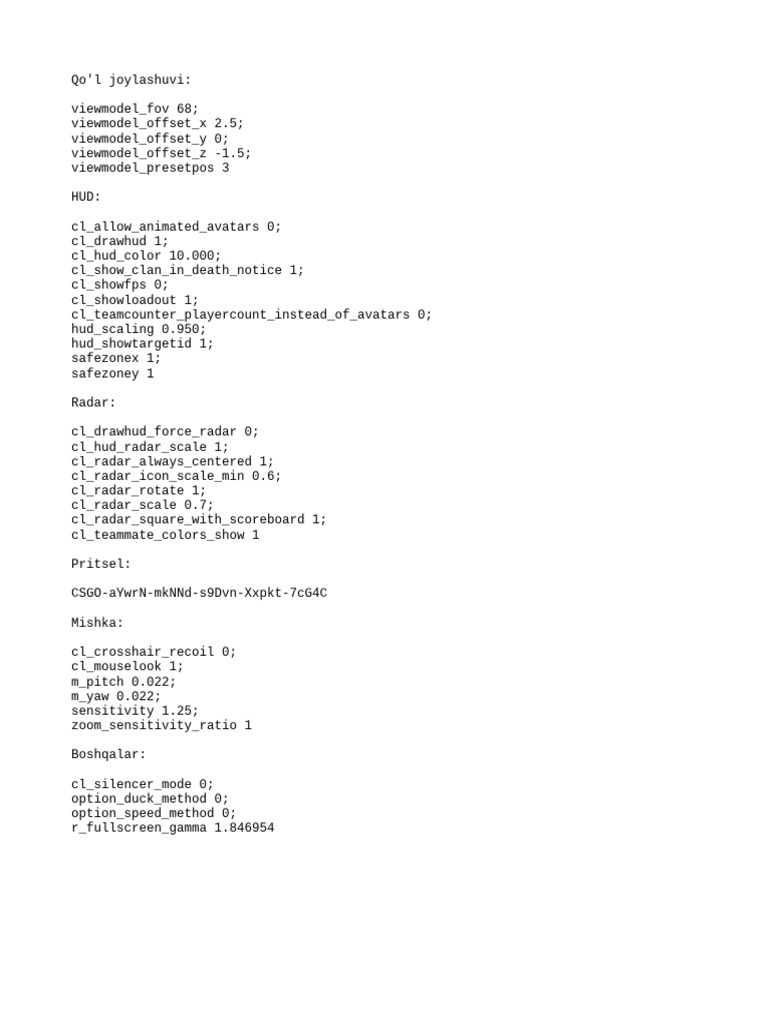 Alohida Kodlar Donk | PDF