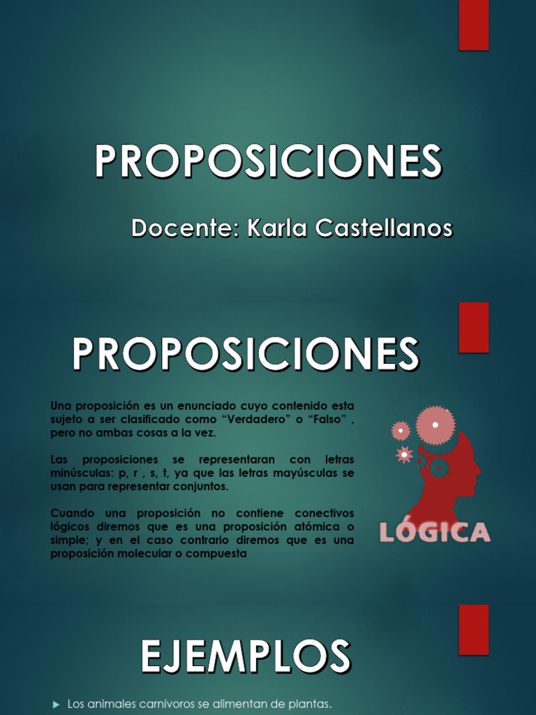 Proposiciones | PDF | Proposición | Semántica