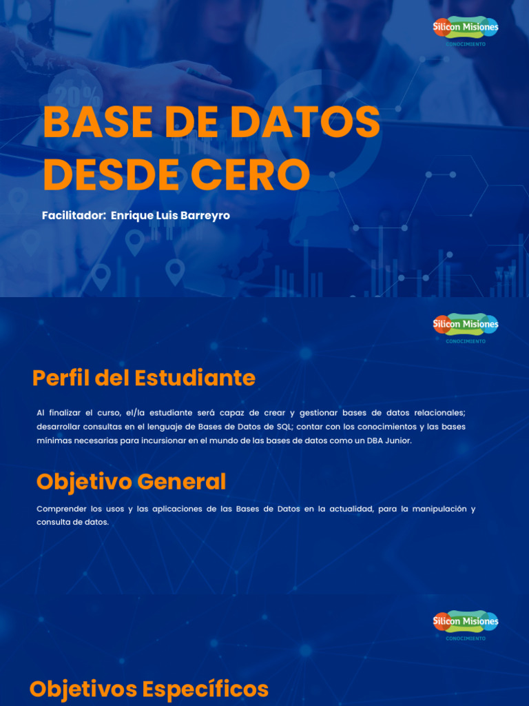 Programa de Estudios Base de Datos | PDF | SQL | Bases de datos
