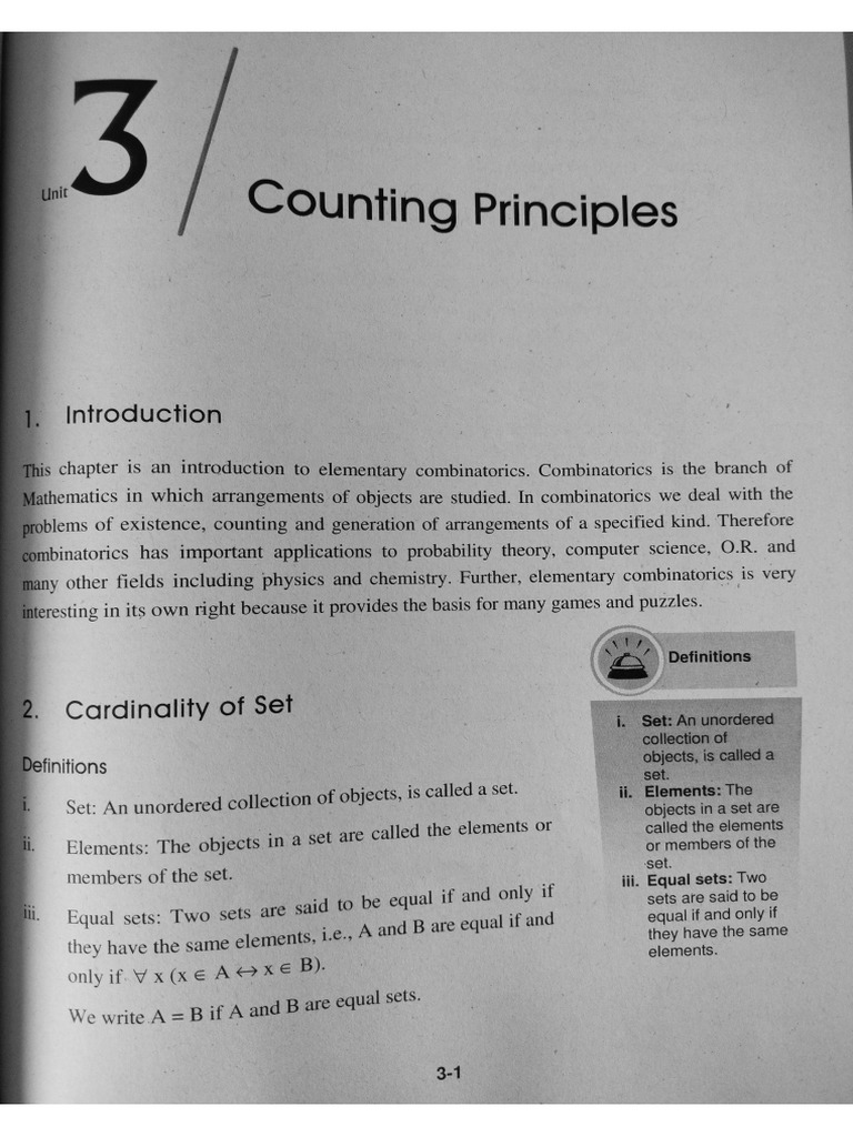 counting principles | PDF