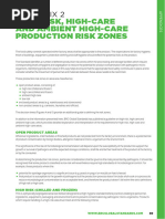 BRC Risk Zones and Hygiene Guidelines | PDF | Food Safety | Cooking