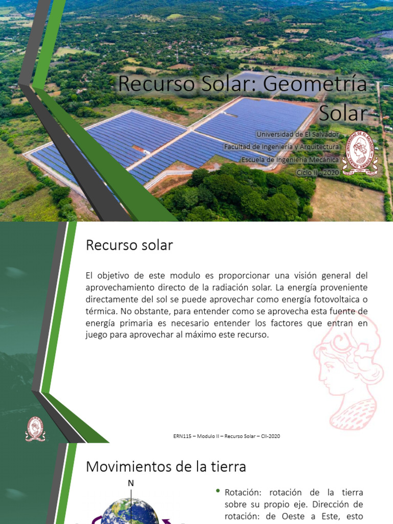 Clases Geometria Solar RJNN | PDF | Rotación | Tierra