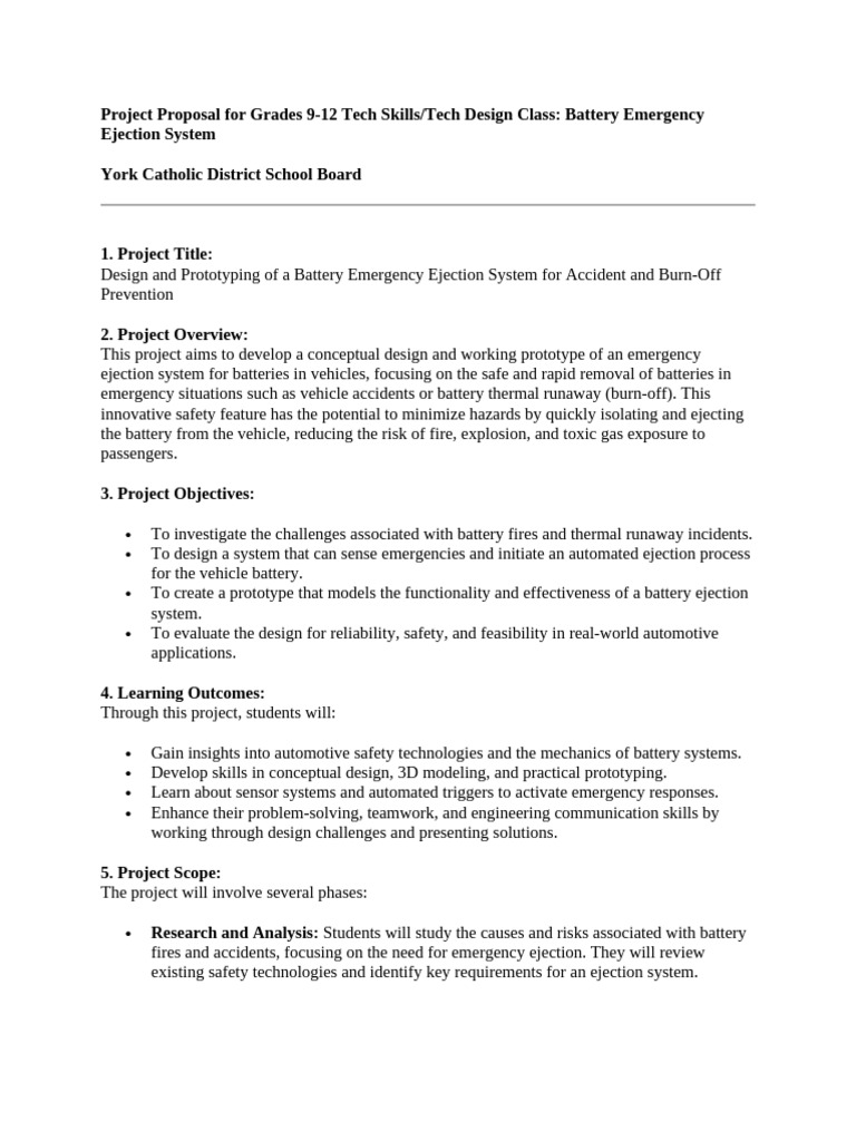 STEM Battery Ejection Accidents Burnoffs | PDF | Prototype ...