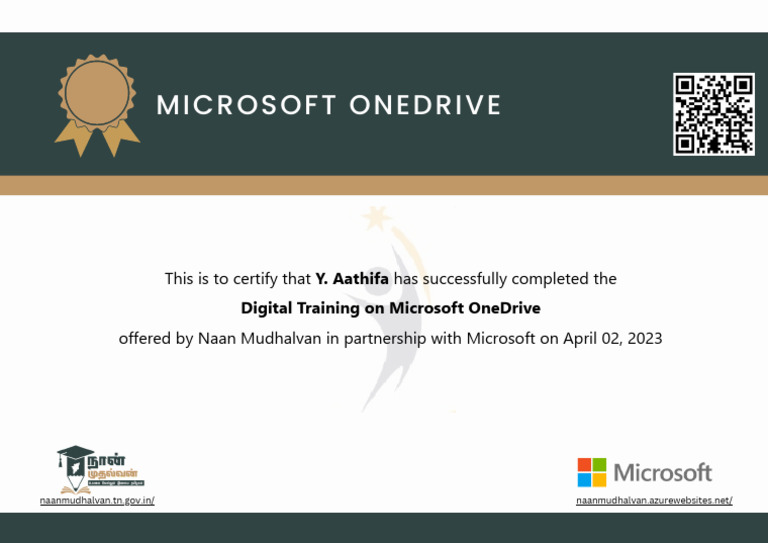 Microsoft OneDrive Training Certification | PDF