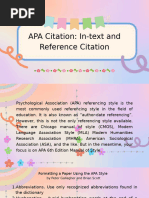 Academic Citation Essentials | PDF | Citation | Apa Style