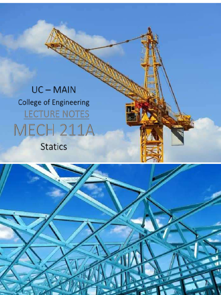 Mech 211a Statics Lecture Notes Prelim | PDF | Trigonometric Functions ...