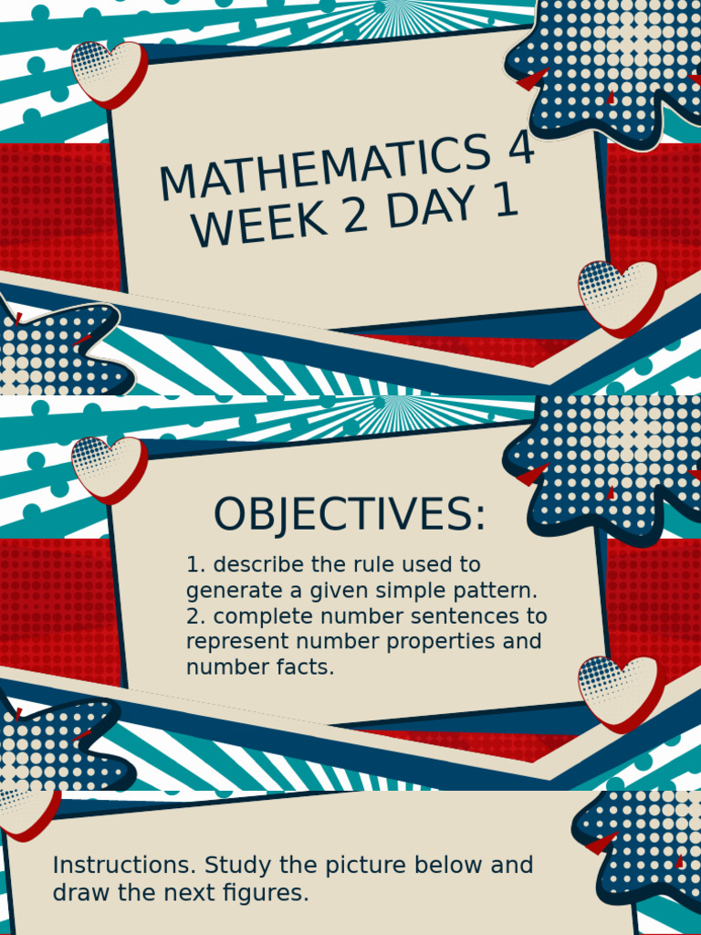 Q4 Mathematics 4 Week 2 Day 1 | PDF | Pattern | Numbers