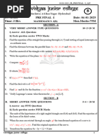 IGCSE Mathematics Formula Sheet | PDF | Circle | Triangle