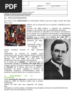 Mapa Conceptual Del Modernismo | PDF | Simbolismo (Artes) | Poesía