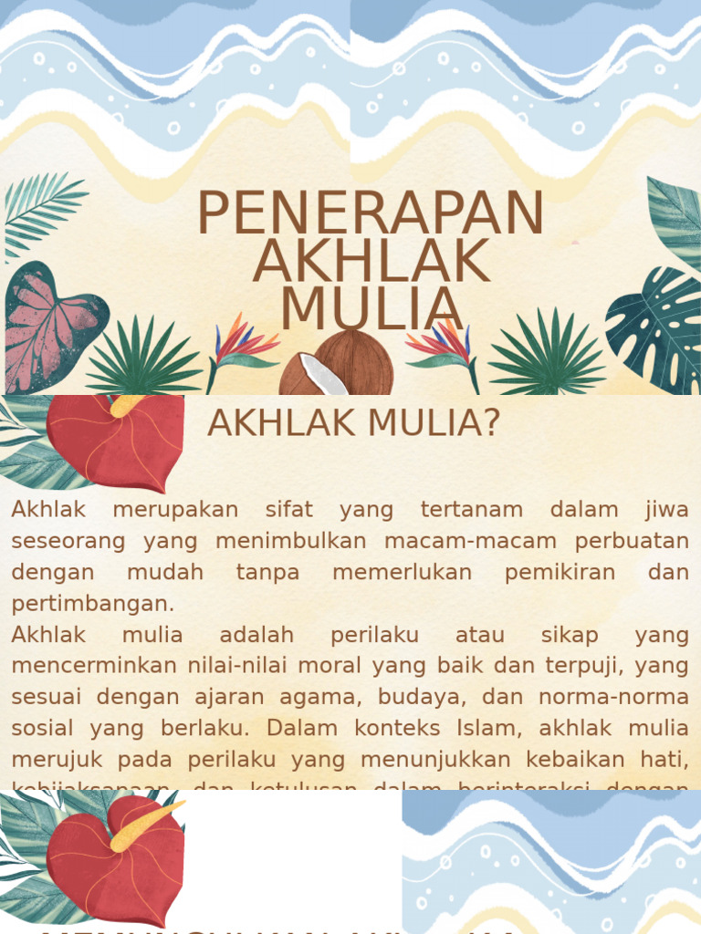 Prilaku Akhlak Mulia | PDF
