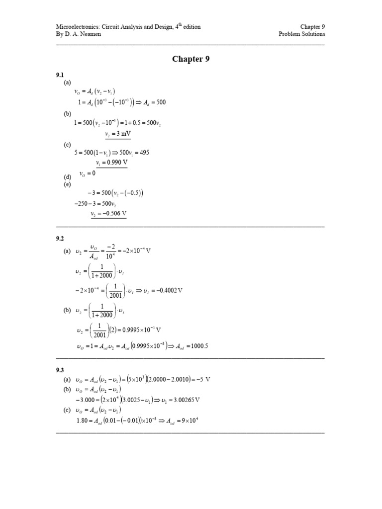 Electronics Book Chapter 9 Solutions | PDF | Computer Engineering ...