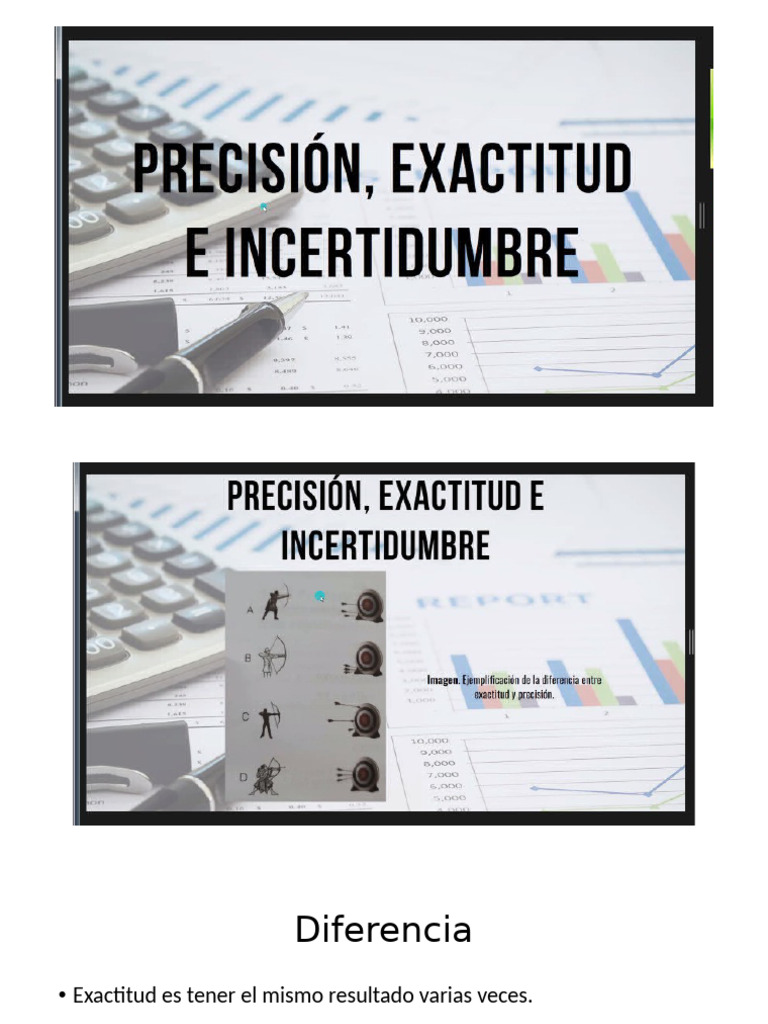 Diferencias entre Exactitud y Precisión | PDF