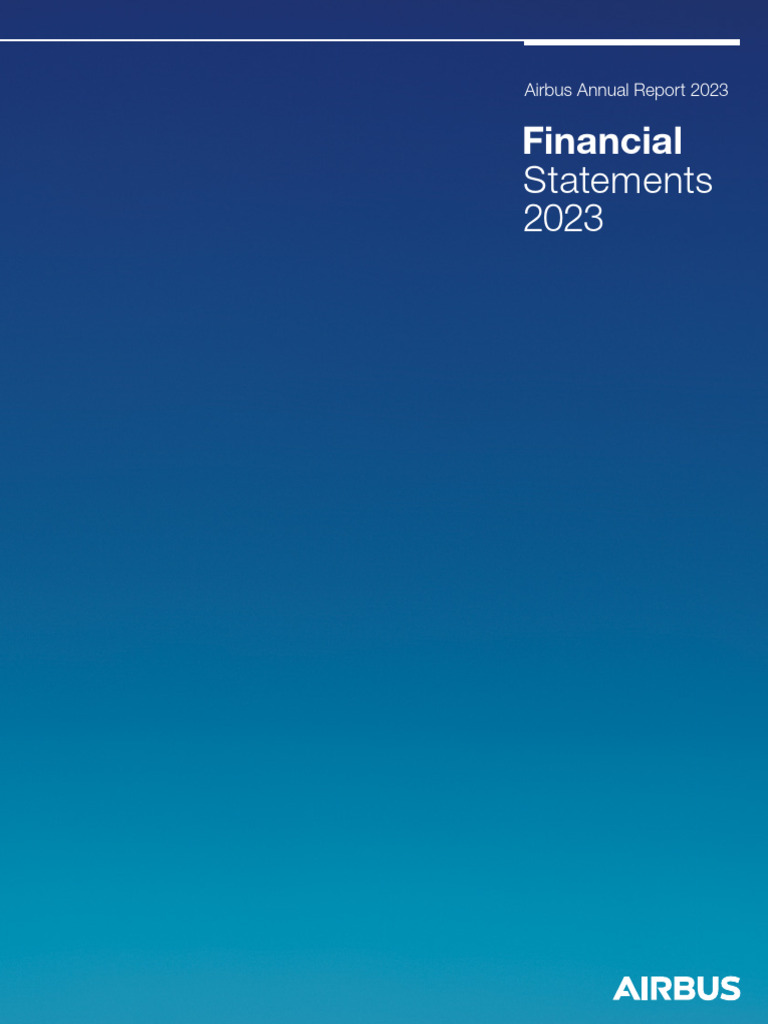 Airbus 2023 Financial Statements PDF | PDF | Equity (Finance) | Income